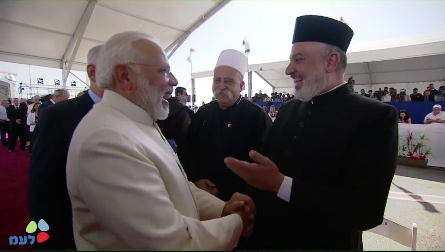 Ahmadiyya leader welcomes Indian PM Modi to Israel along with Israeli ...